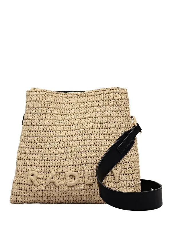 RADLEY Dukes Place Raffia Crossbody Bag - Natural