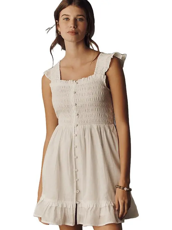 Anthropologie Peregre Mini Dress - White