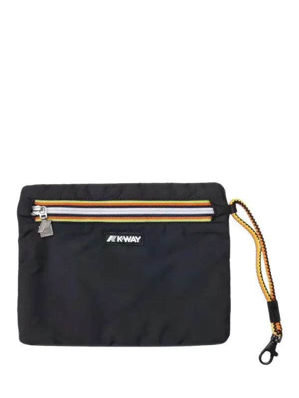 K-WAY Zip-up Wash Bag - Black