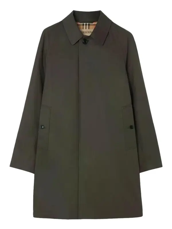 Burberry Mid-length Tropical Gabardine Camden Car Coat - Grey