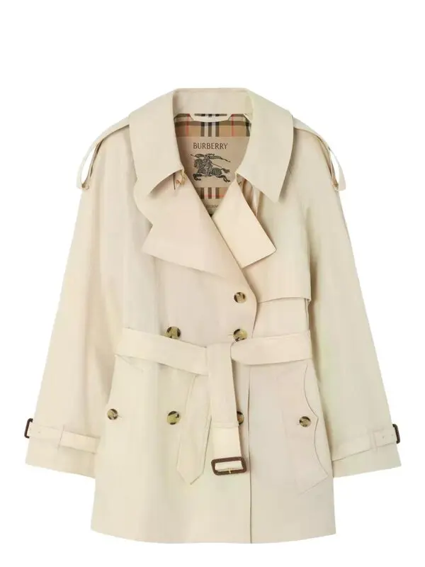 Burberry Fitzrovia Tropical Gabardine Trench Coat - Neutrals