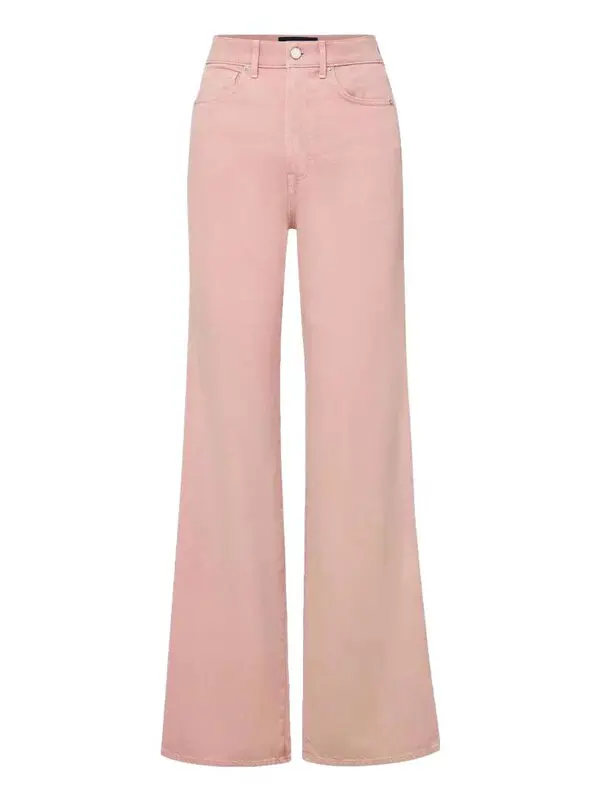 Veronica Beard Taylor High-rise Wide Leg Jeans - Pink