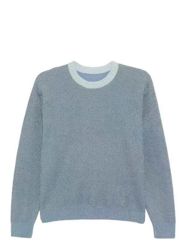 Cynthia Rowley Metallic Crew-neck Sweater - Blue