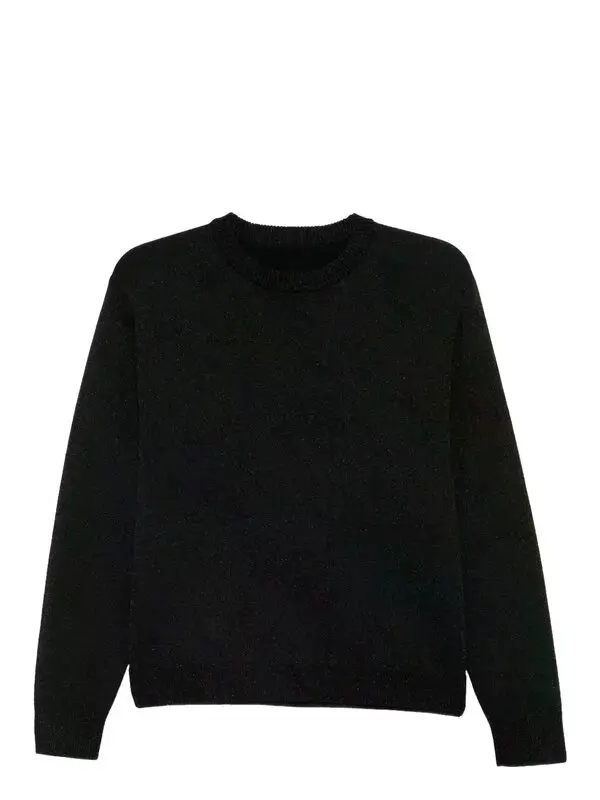 Cynthia Rowley Metallic Crew-neck Sweater - Black
