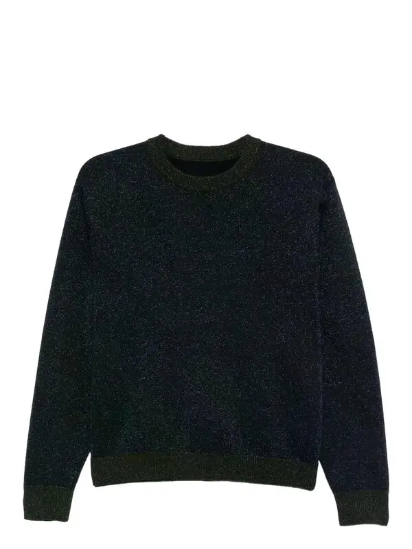 Cynthia Rowley Metallic Crew-neck Sweater - Blue