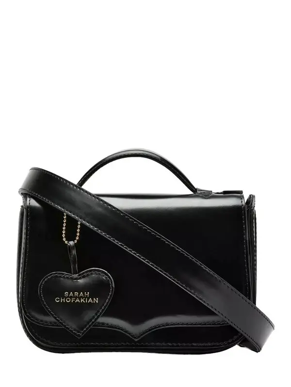 STUDIO CHOFAKIAN Heart-charm Cross Body Bag - Black