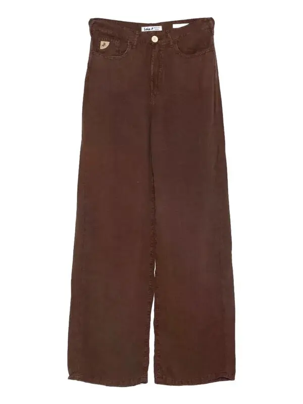 LOIS High-waisted Wide Leg Trousers - Brown