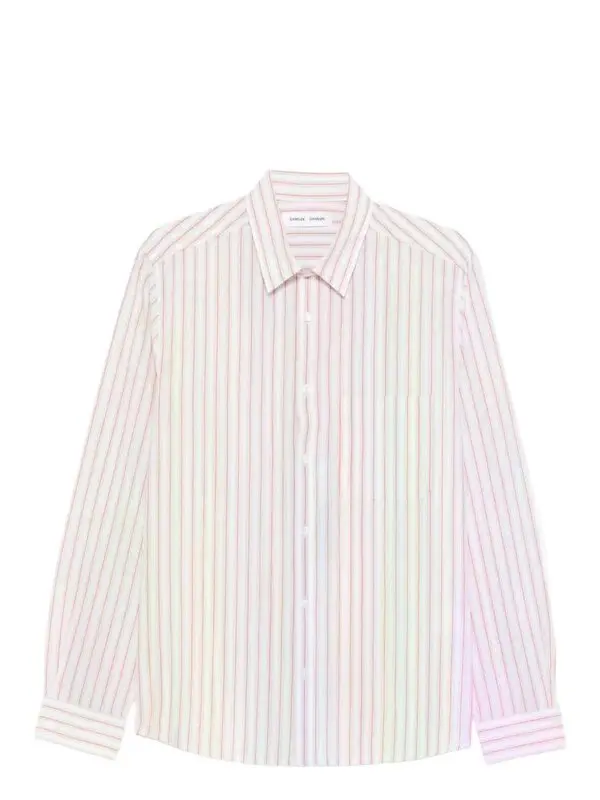 SAMSOE SAMSOE Saryan X Striped Pocket Shirt - Neutrals