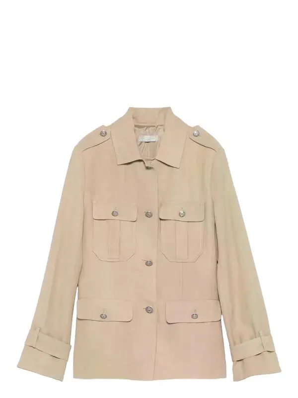 Antonelli Firenze Military Jacket With Flap Pockets - Neutrals