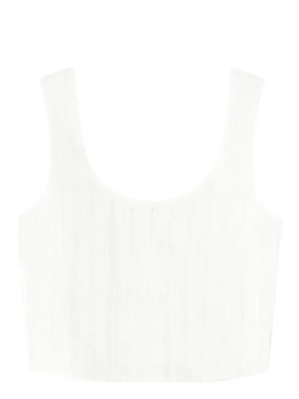 Simkhai Square-neck Tank Top - White