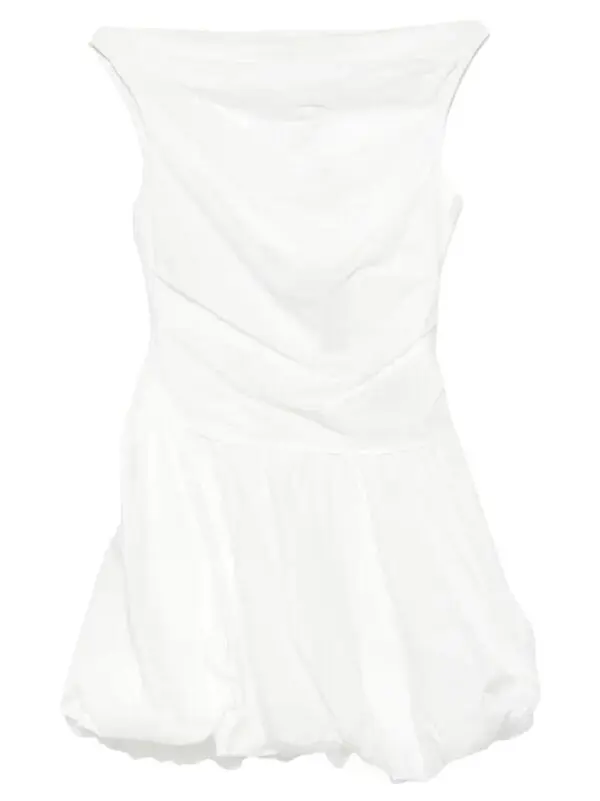 Simkhai Gathered Mini Dress - White