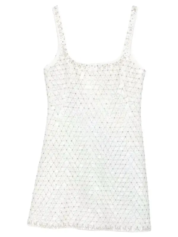 Simkhai Embellished Sleeveless Mini Dress - White