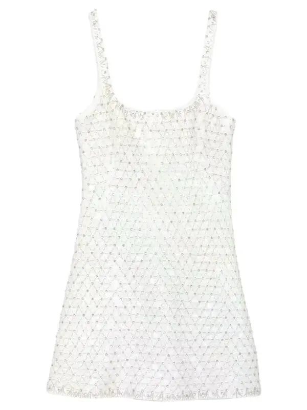 Simkhai Embellished Sleeveless Mini Dress - White