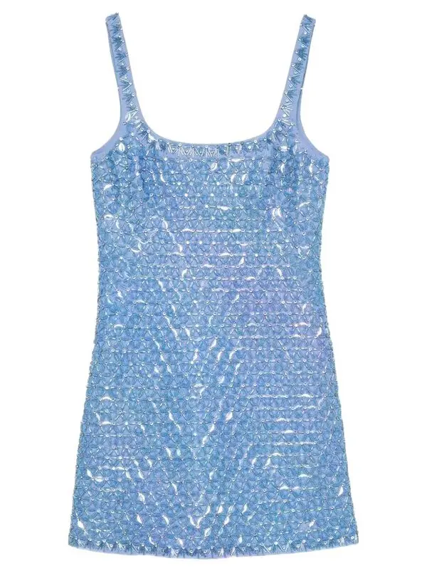 Simkhai Beaded Mini Dress - Blue