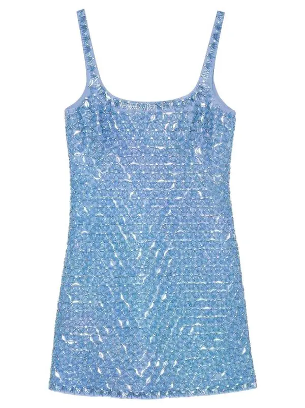 Simkhai Beaded Mini Dress - Blue