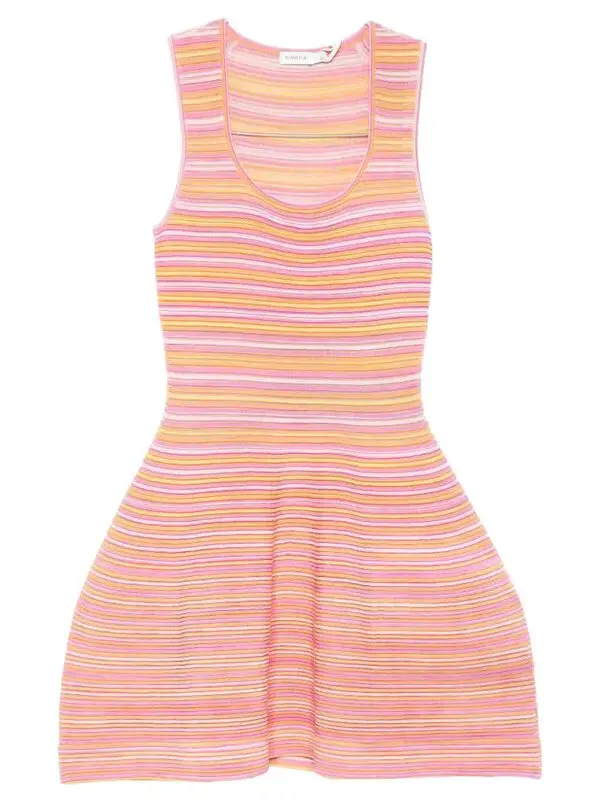 Simkhai Striped Mini Dress - Pink