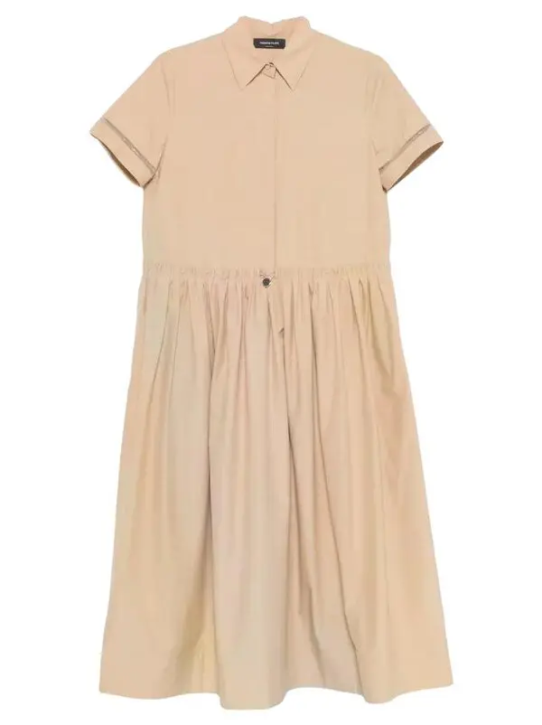 Fabiana Filippi Gathered Shirt Dress - Neutrals
