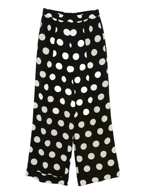 Junya Watanabe Polka Dot Trousers - Black