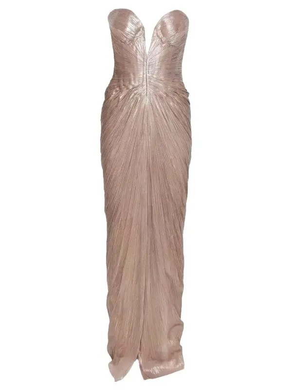 MARIA LUCIA HOHAN Alessandra Draped Maxi Dress - Neutrals