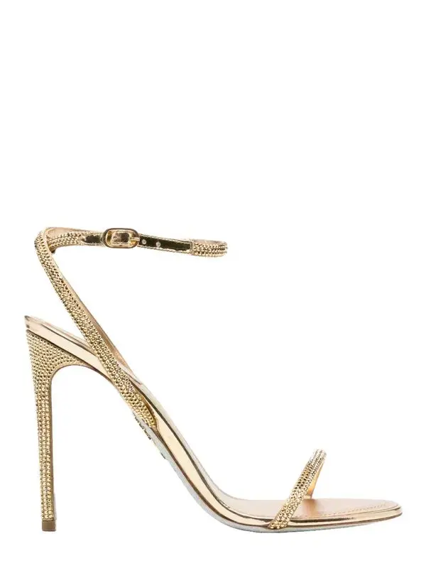 Rene Caovilla Ellabrita Embellished Heeled Sandals - Gold