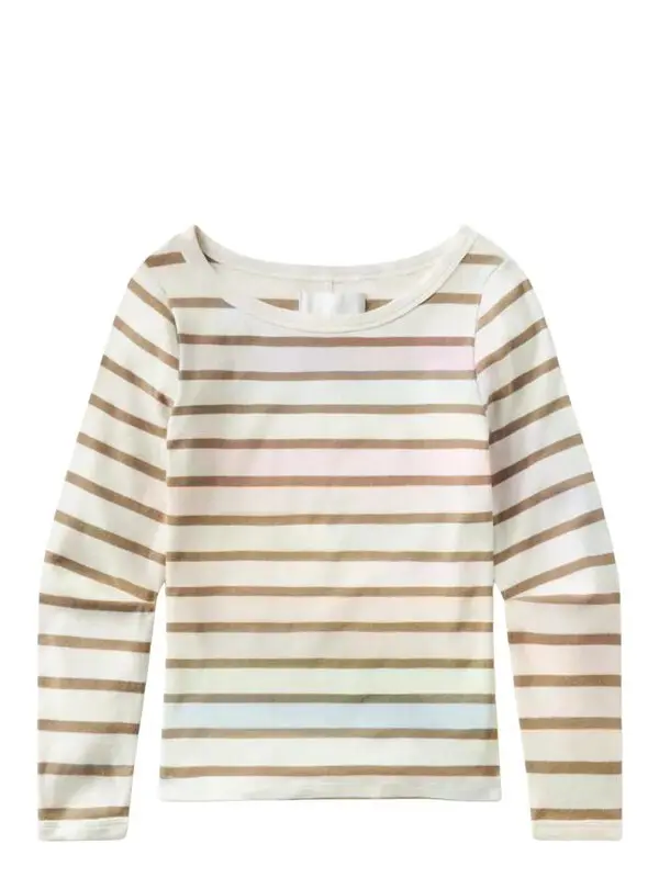 Citizens Of Humanity Striped Boat-neck T-shirt - Neutrals