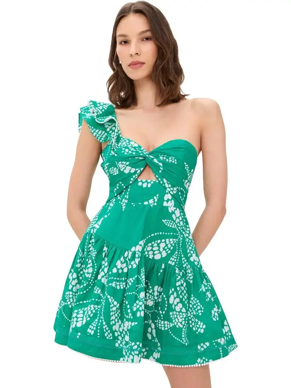 Poupette St Barth Niki Mini Dress - Mint Austral