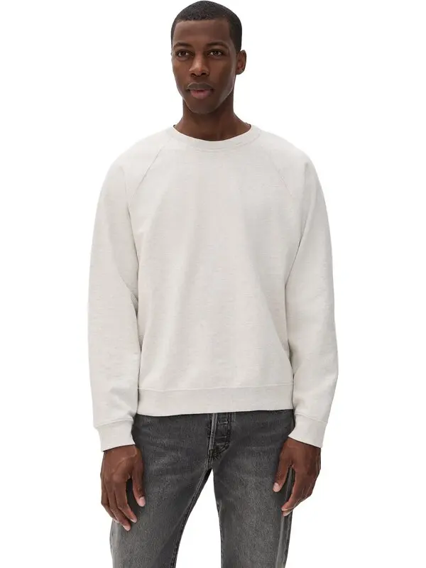 Madewell Crew Neck Terry Sweatshirt - Heather Grey