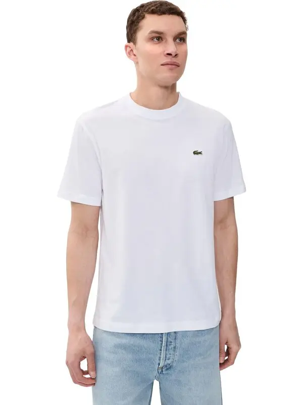 Lacoste Cotton Logo Tee - White