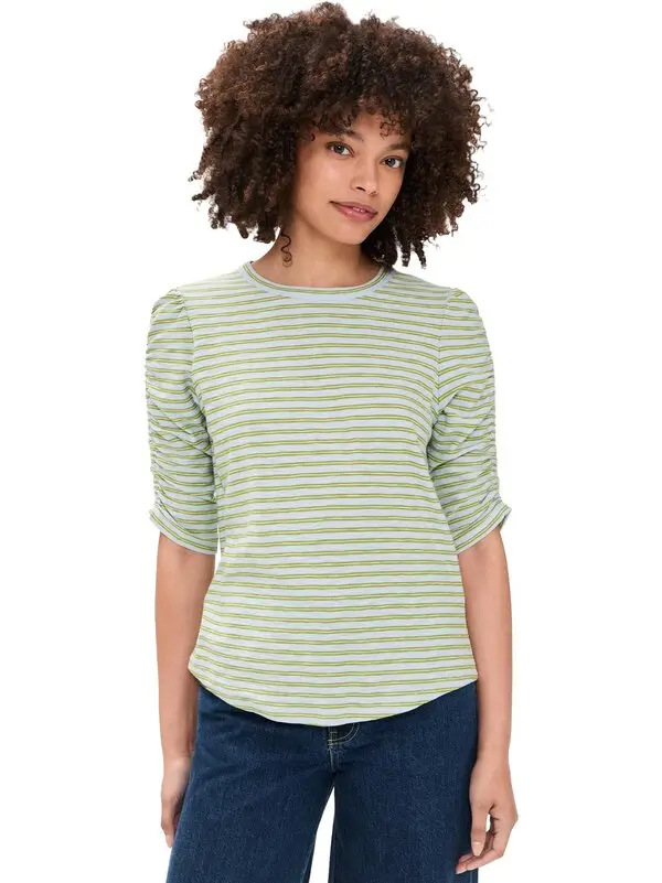 Veronica Beard Waldorf Tee - Banded Stripe