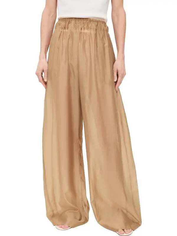 THE LATEST Dora Petite Popeline Trousers - Nude