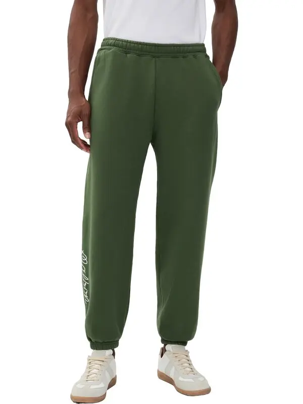 MALBON Clubhouse Sweatpants - Olivine