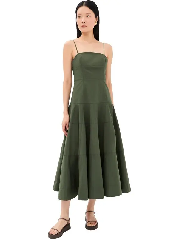 Veronica Beard Ilona Maxi Dress - Army