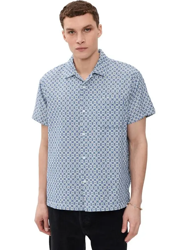 Obey Adrian Woven Top - Unbleached Multi