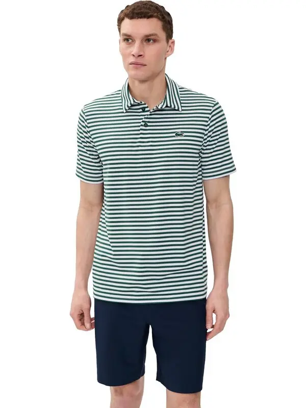 Lacoste Golf Performance Polo - Vert/blanc