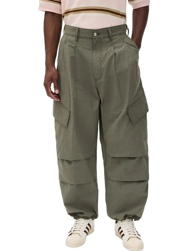 NAHMIAS Oversized Cargo Pants - Olive Light Weight Technical