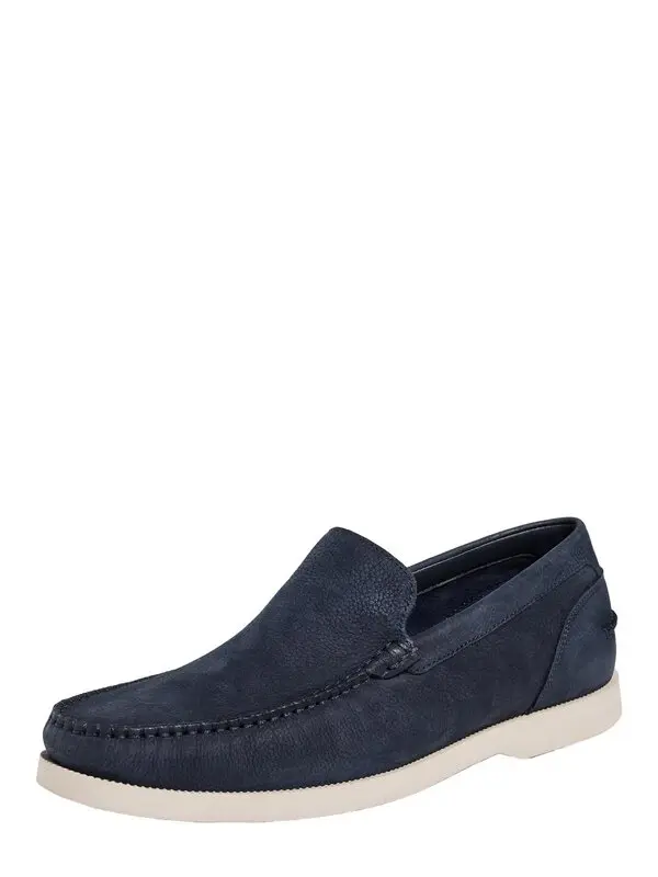 Cole Haan American Classics Hampton Loafers - Navy Blazer Nubuck/ancient