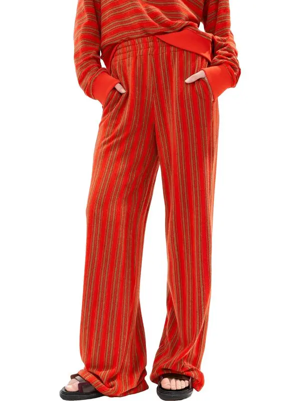 LE BOP Drew Stripe Pants - Clam Bake/chocolate