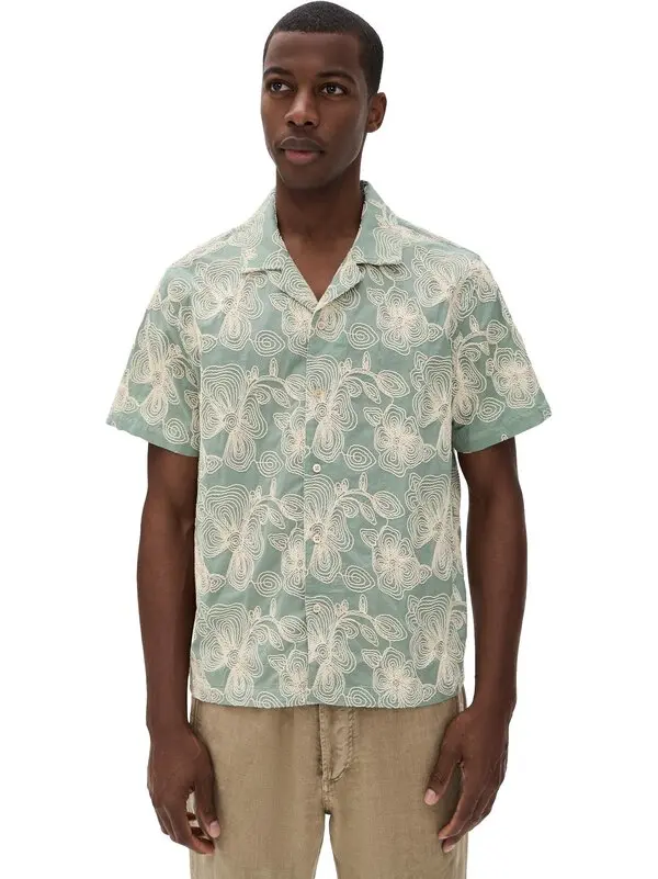 Rails Tyler Shirt - Floral Rope Jade