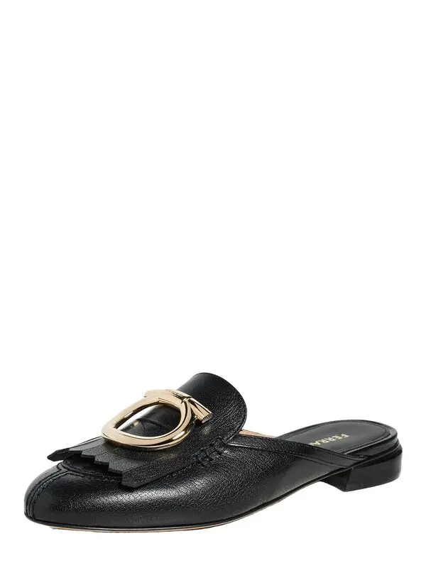 FERRAGAMO Sibilly Flat - Nero/biscotto