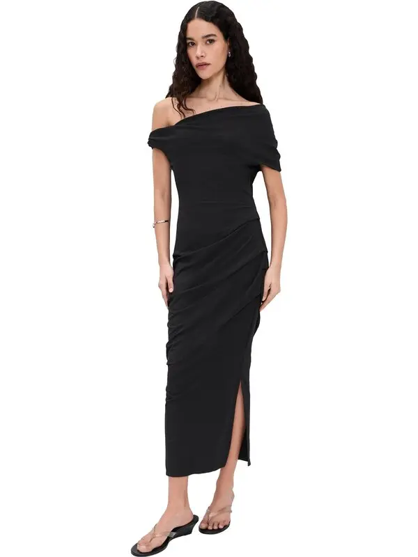 Paris Georgia Ida One-shoulder Maxi Dress - Black