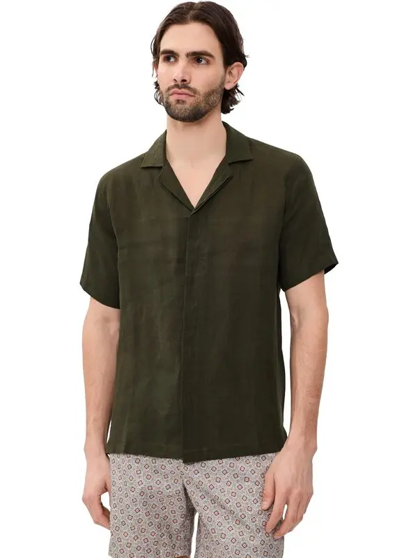 Orlebar Brown Maitan Ii Polo - Bayleaf Green