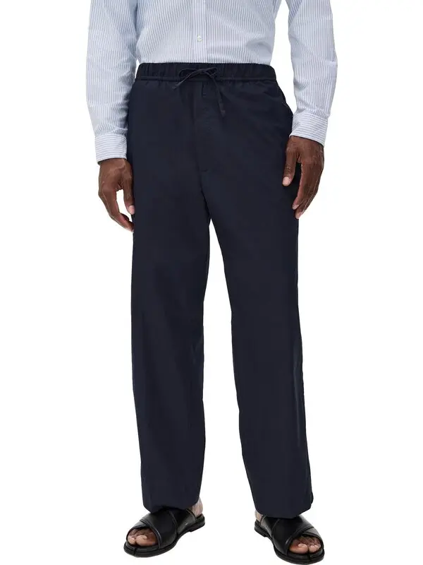 Officine Générale Nilson Light Poplin Pants - Navy Ink