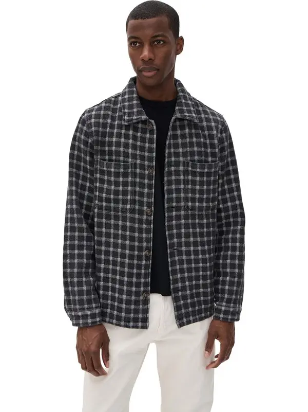 RHYTHM Jacquard Check Shirt - Charcoal