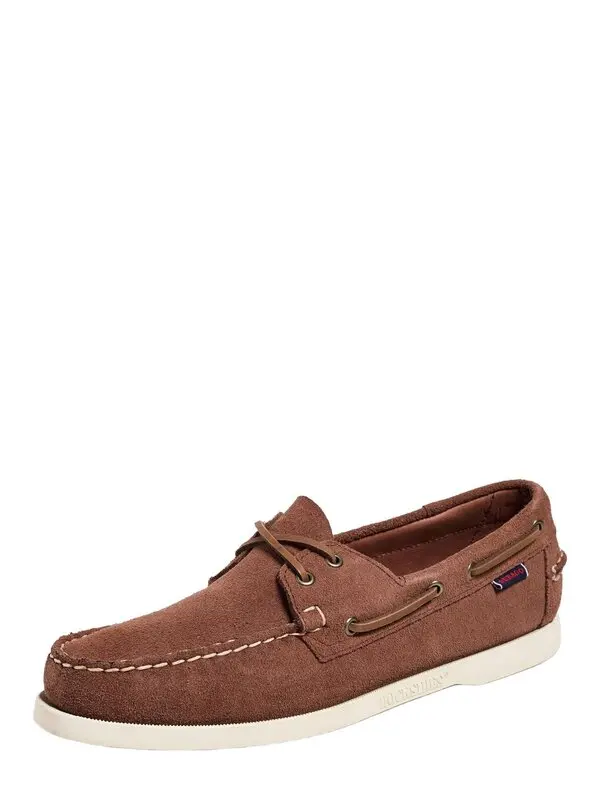 SEBAGO Portland Flesh Out Suede Boat - Dark Brown