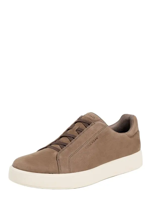 Cole Haan Grandpro Luxe Slip-on Sneakers - Ch Truffle Nubuck/ivory