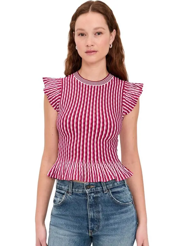 Rails Bryn Top - Berry Stripe