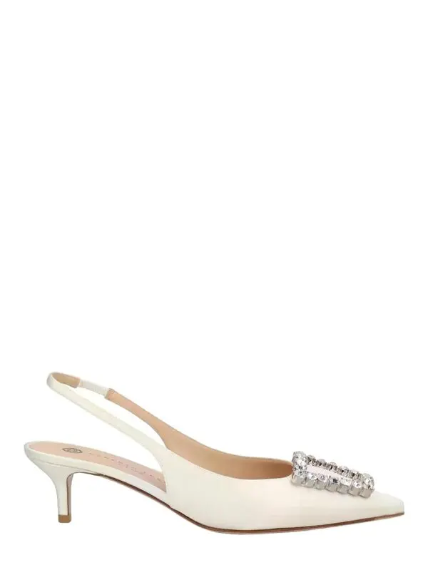 Roberto Festa Crystal-embellished Pumps - Neutrals
