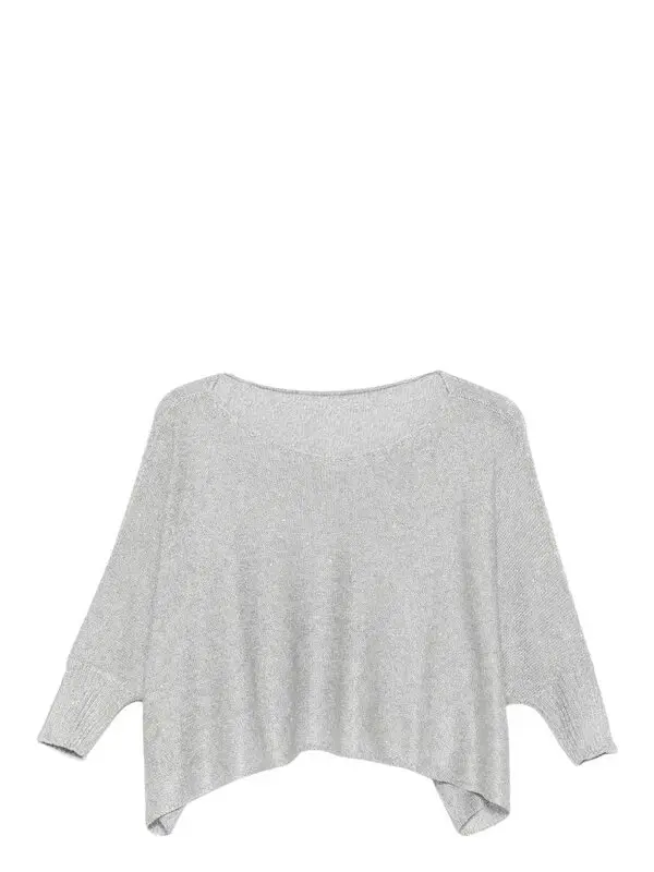 LE TRICOT PERUGIA Draped Knitwear - Grey