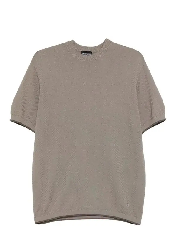 Emporio Armani Pattern Short-sleeve T-shirt - Grey