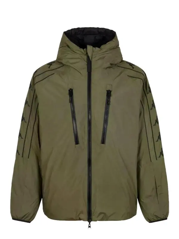 Kappa Zip-up Hooded Coat - Green